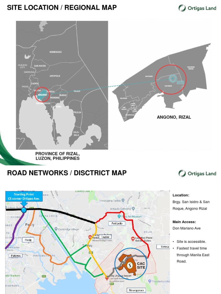 Angono Rizal Site Location Map | PDF