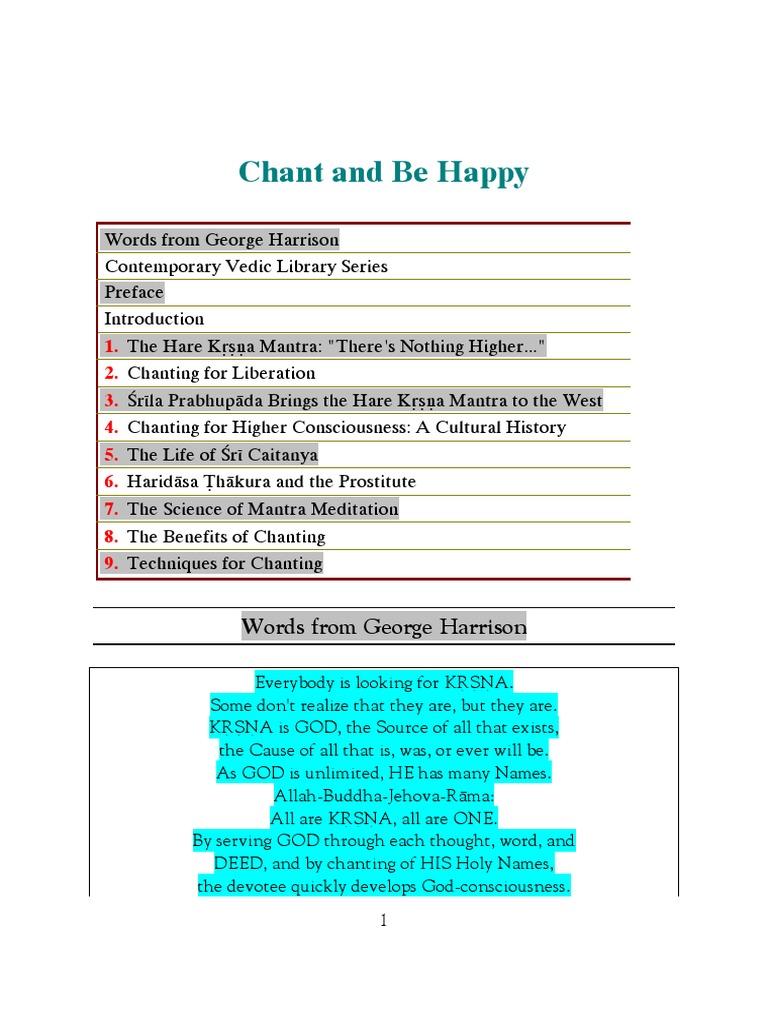 03 Chant and Be Happy | PDF