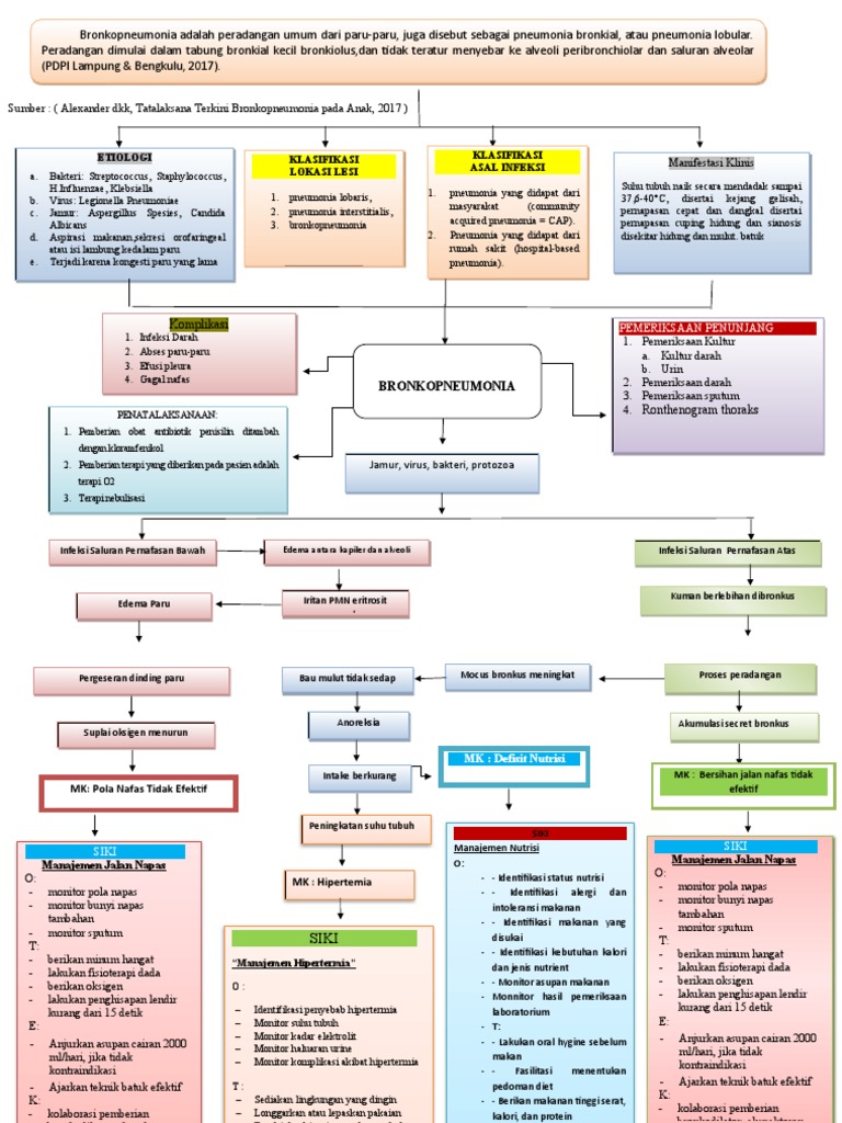 Bronkopneumonia, penyebab dan penatalaksanaannya | PDF