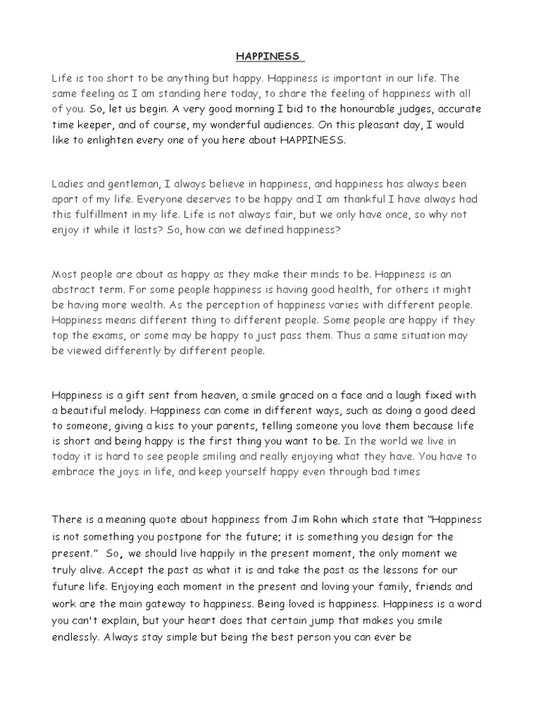 Happiness | PDF | Happiness | Feeling