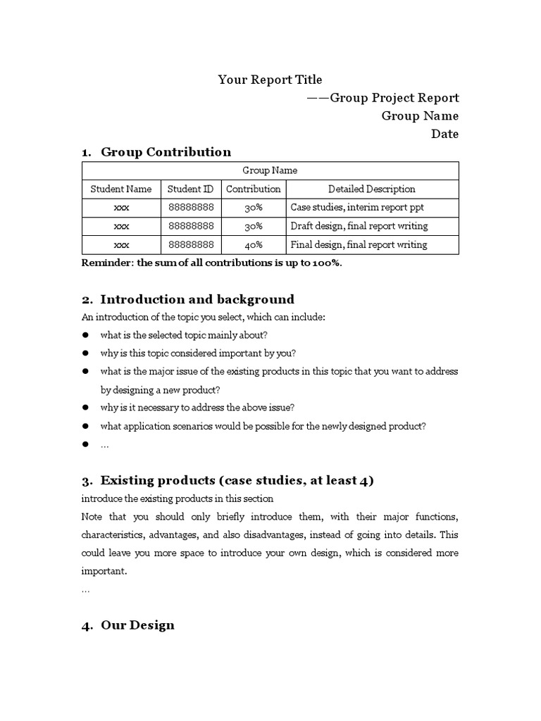 Group Project Report Template | PDF | Biology | Genetics