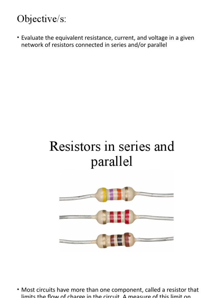 Resistors in Series and Parallel | PDF | Series And Parallel Circuits ...