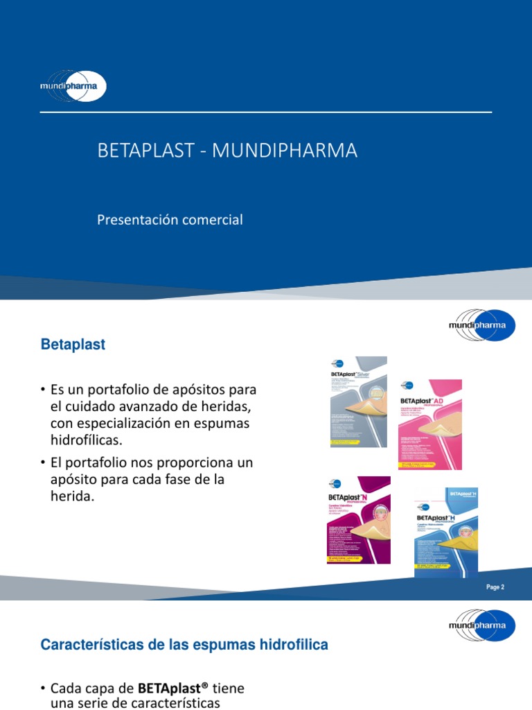 Apositos Betaplast | PDF | Especialidades Medicas