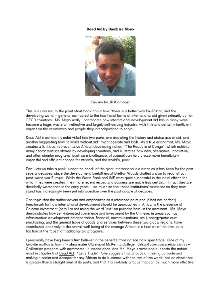 Dead Aid by Dambisa Moyo | PDF | Subsidy | Aids