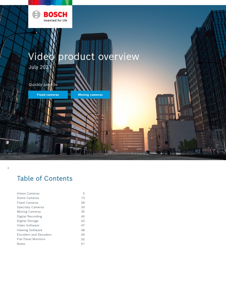 Camera PTZ Bosch | PDF | Analytics | Application Software