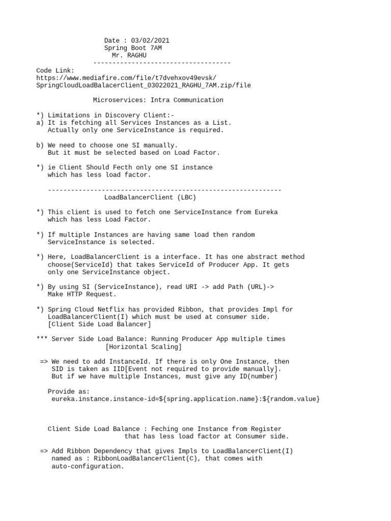 Load Balancing Microservices with Spring Cloud: Achieving High Availability and Scalability ...