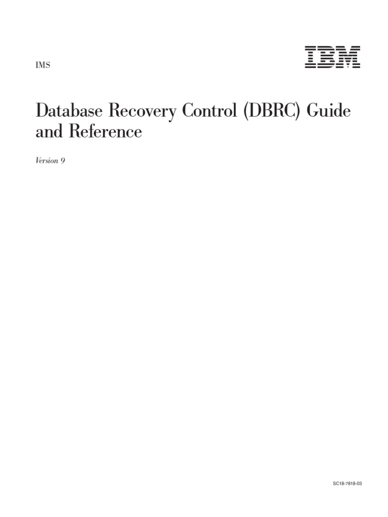 DFSDBRG 4 | PDF | Ibm Db2 | Databases