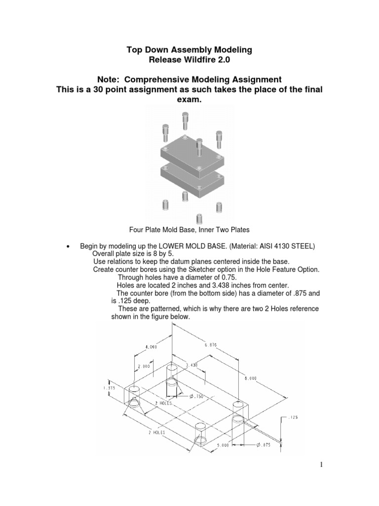 Top Down Assembly Modeling Guide | PDF | Extrusion | Nature