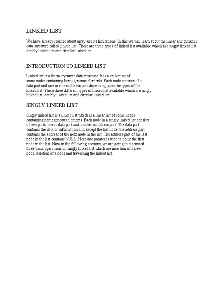 Introduction To Linked List | PDF | Politics | Teaching Methods & Materials