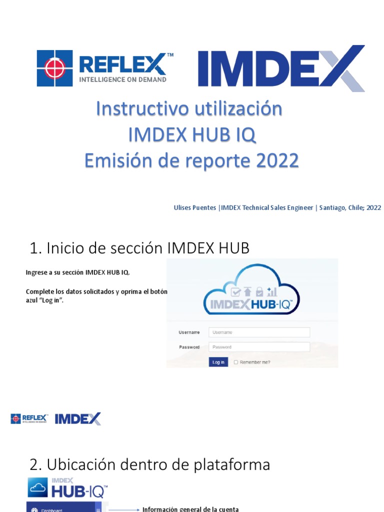 Instructivo Emision de Reporte 2022 - IMDEX | PDF | Informática