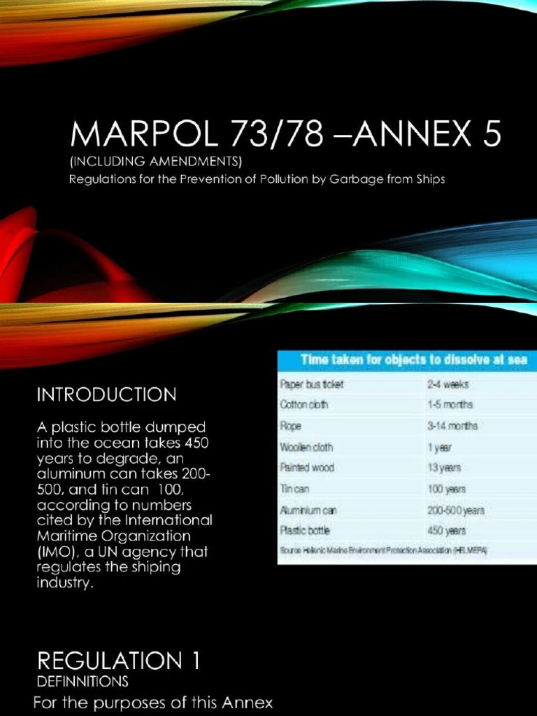 Anex 5 Marpol | PDF