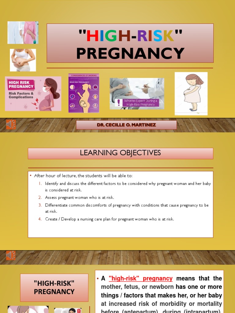 High Risk Pregnancy | PDF | Pregnancy | Preterm Birth