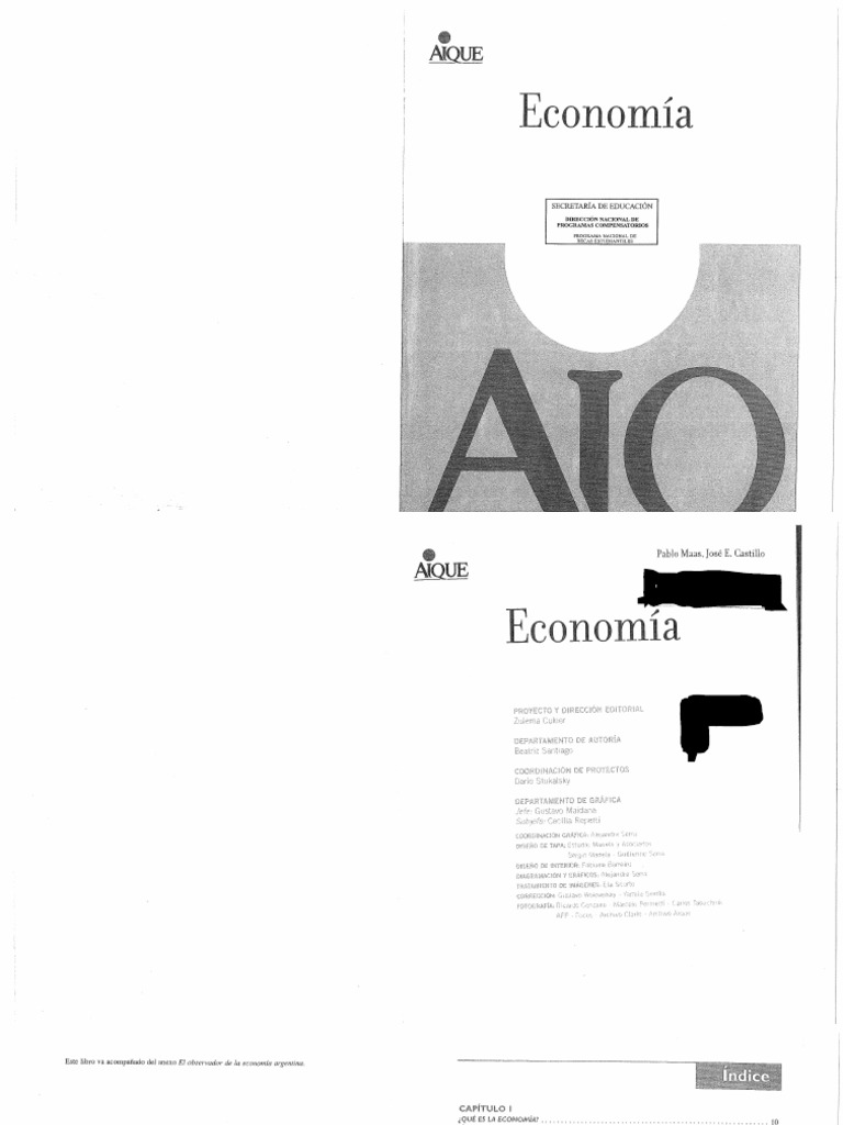 Economia - Pablo Maas - AIQUE LBRO de 2004 | PDF