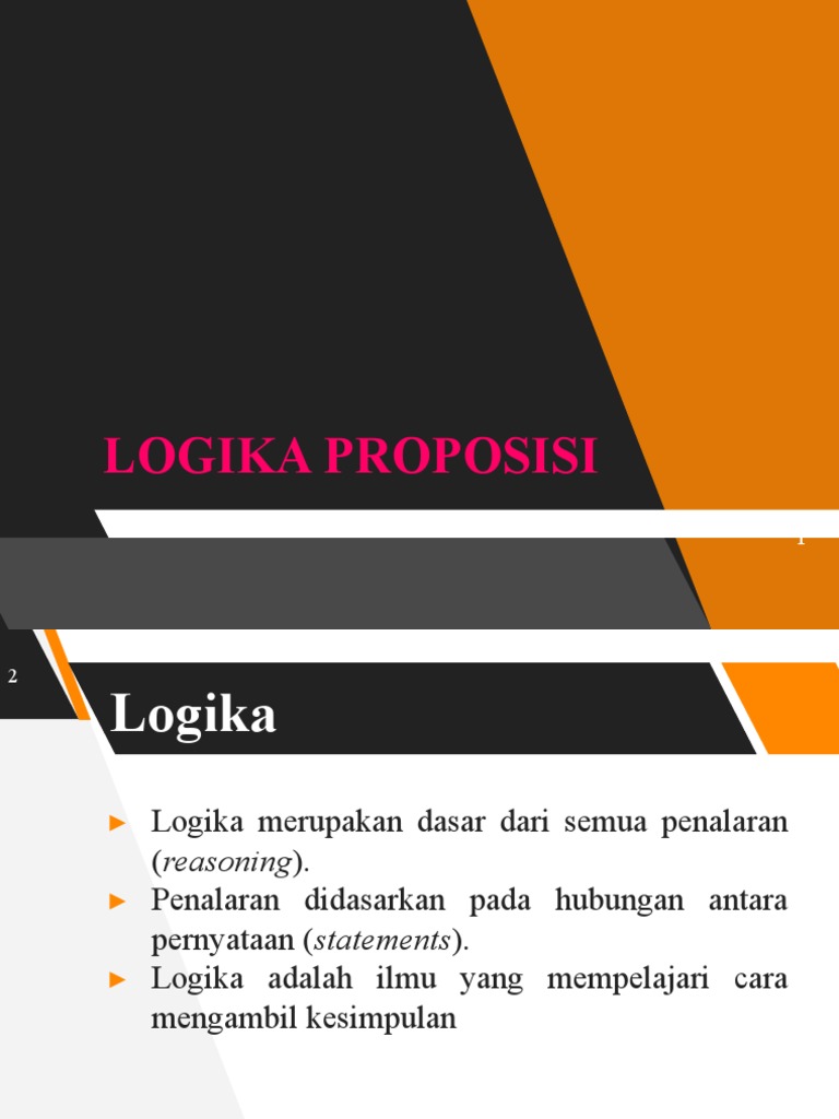 Logika Proposisi | PDF