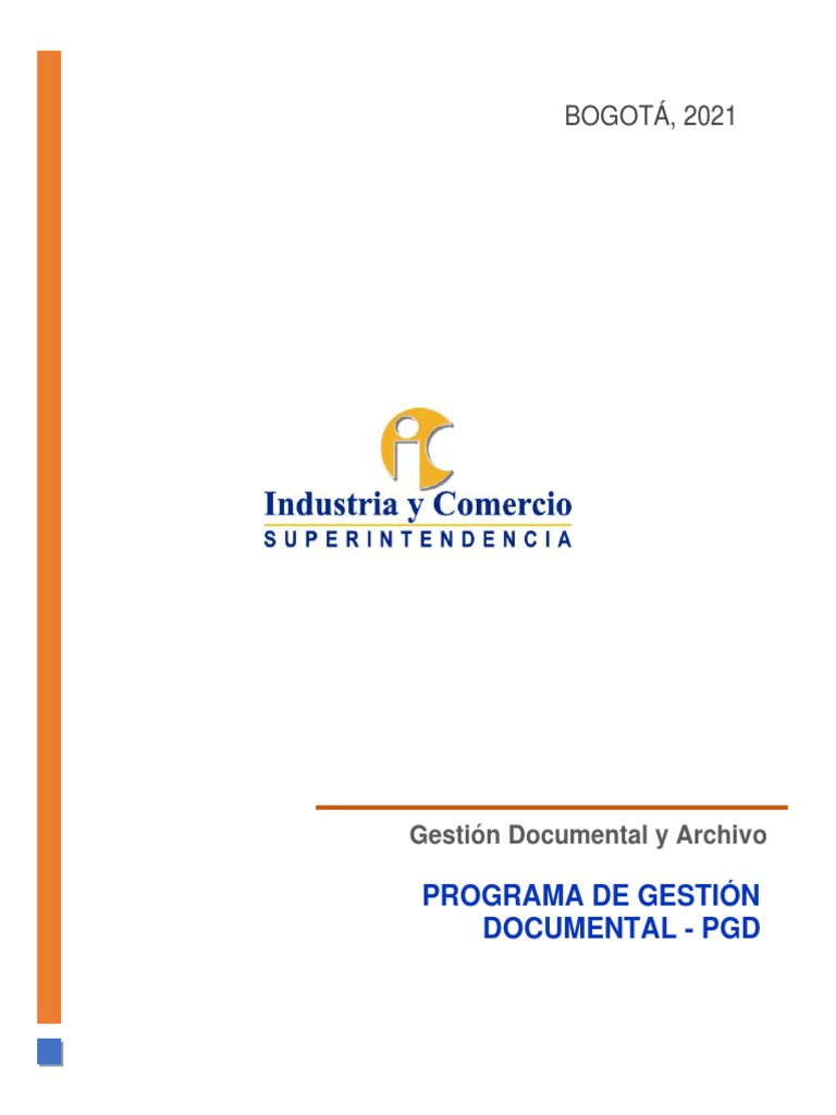 Programa de Gestión Documental - PGD - v2 (1) Sic | PDF | Gestión de registros | Planificación