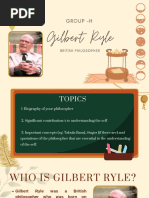 Gilbert Ryle's Definition of 'The Self' | PDF