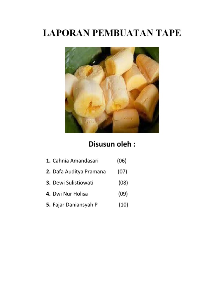 Laporan Pembuatan Tape | PDF
