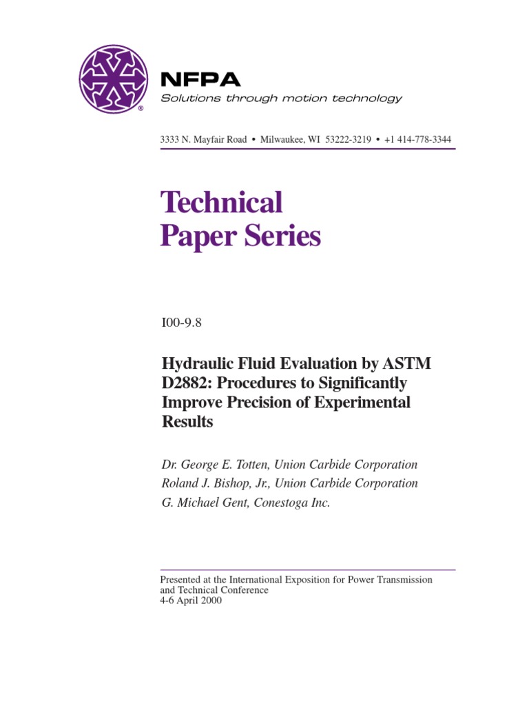 Astm D2882 | PDF | Wear | Pump