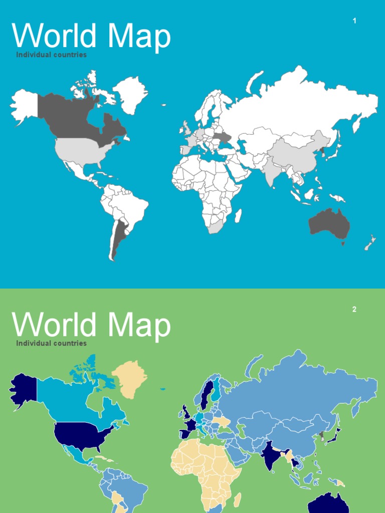 World Map: Individual Countries | PDF