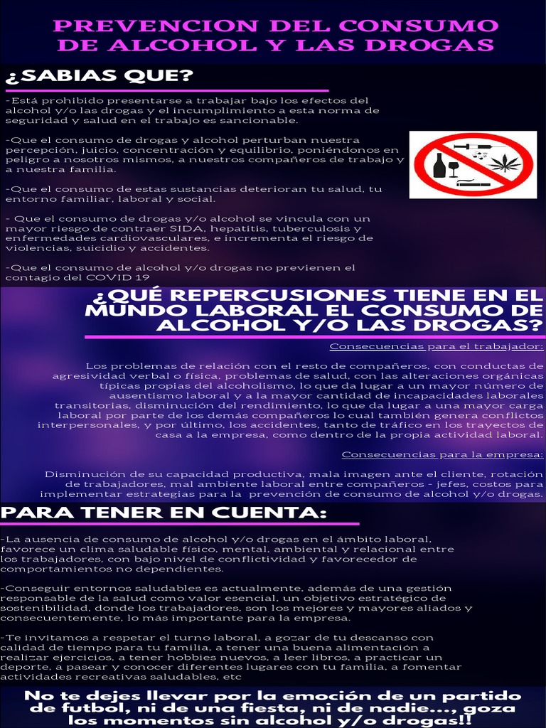 Prevencion Del Consumo de Alcohol y Las Drogas PDF | PDF | Drogas ...