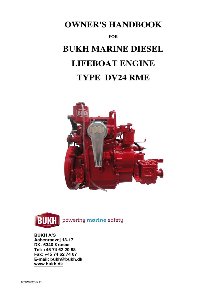 Owners Handbook - BUKH DV 24 RME | PDF | Diesel Engine | Pump