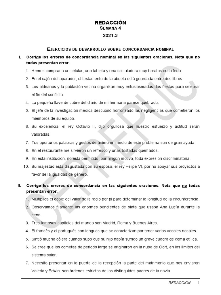 Sem4 RED Ejercicios 2021.3 | PDF | Henry Kissinger | Clásico