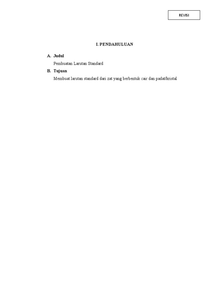 Larutan Standar | PDF | Memasak, Makanan, & Anggur | Sains & Matematika