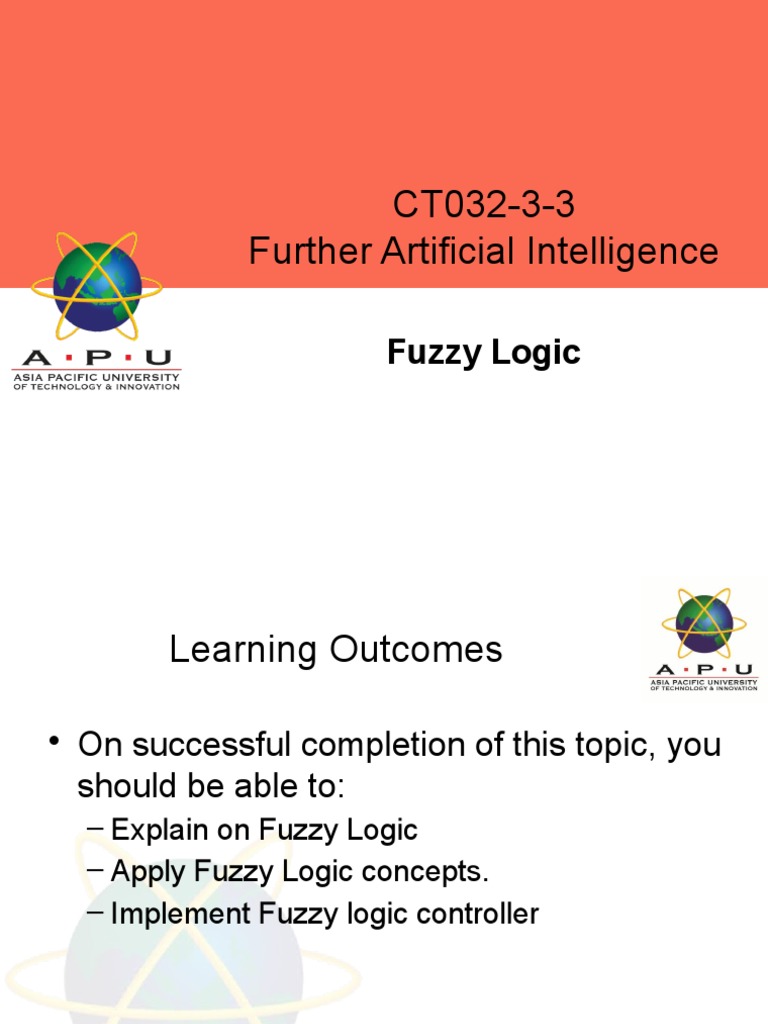 Ct032 3 3 Further Artificial Intelligence Fuzzy Logic Pdf Fuzzy Logic Control Theory 