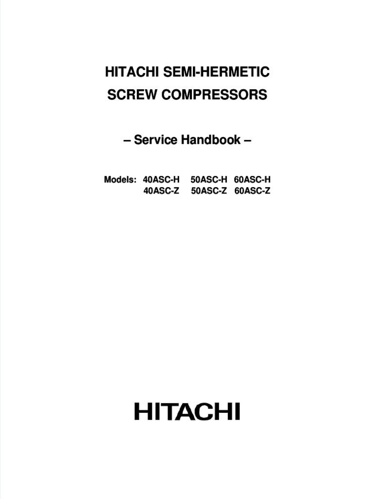 Maintenance Procedures and Technical Specifications for Hitachi Semi ...