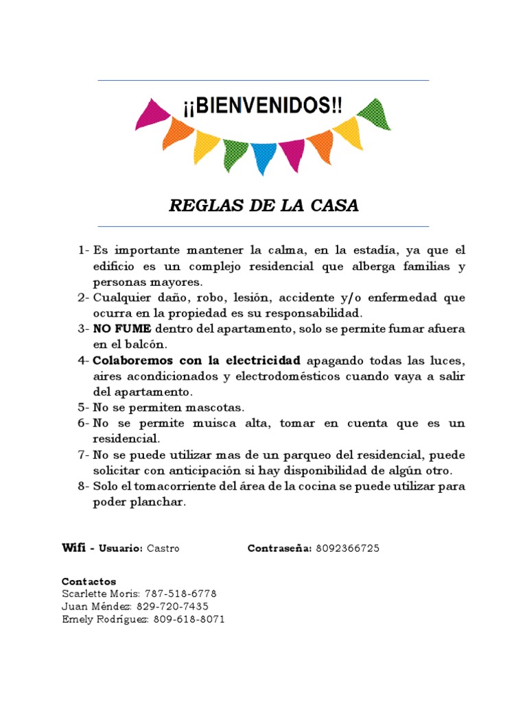 Reglas de La Casa | PDF