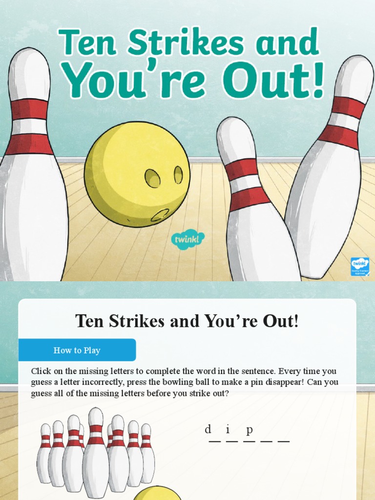 T TP 7076 Ten Strikes and Youre Out Powerpoint Ver 4 | PDF