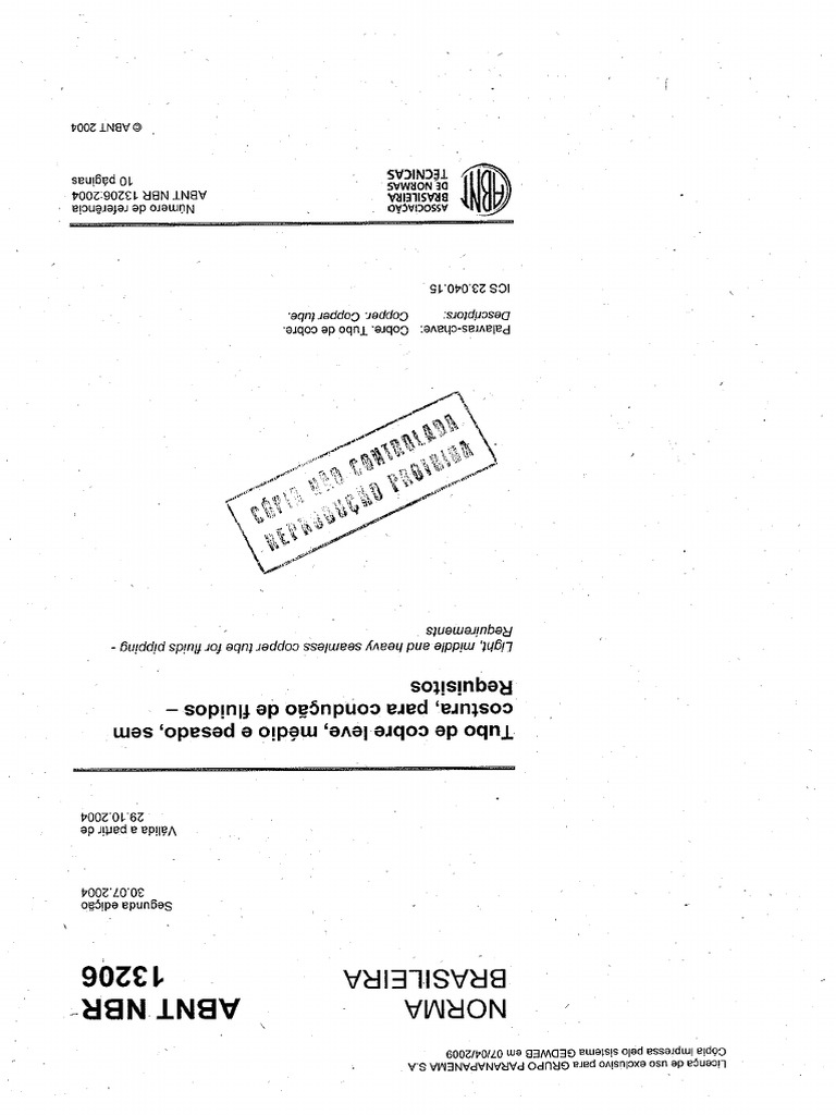 NBR 13206 | PDF
