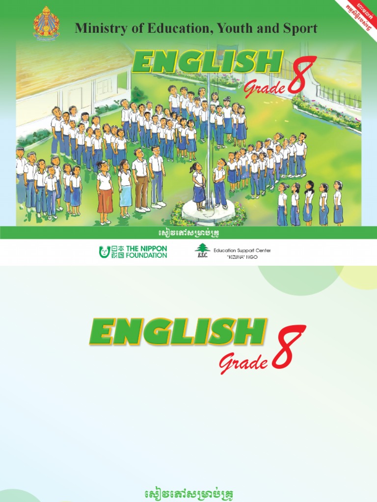 English Grade 8 Teacher's Guide Book Khmer | PDF | Linguistics