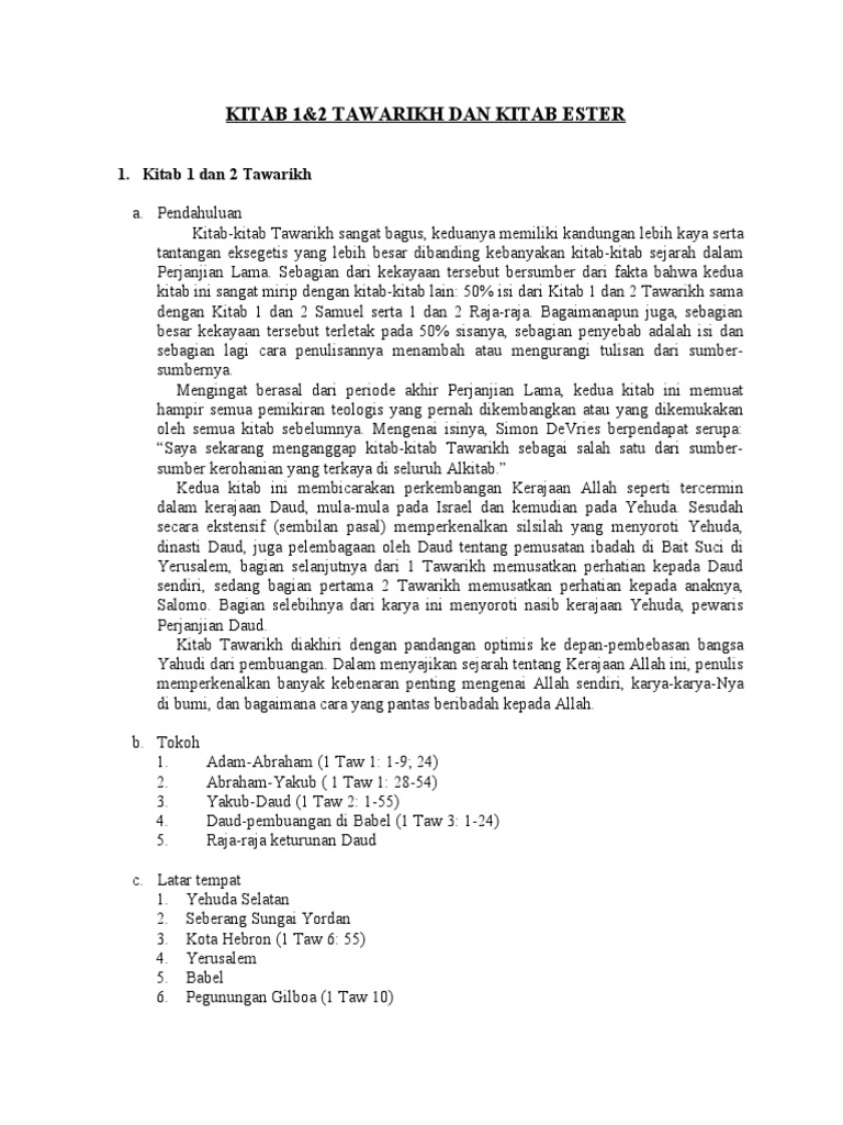 Perjanjian Lama | PDF