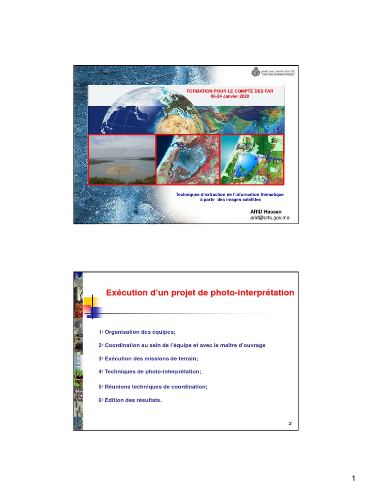 Techniques de photo-interprétation | PDF