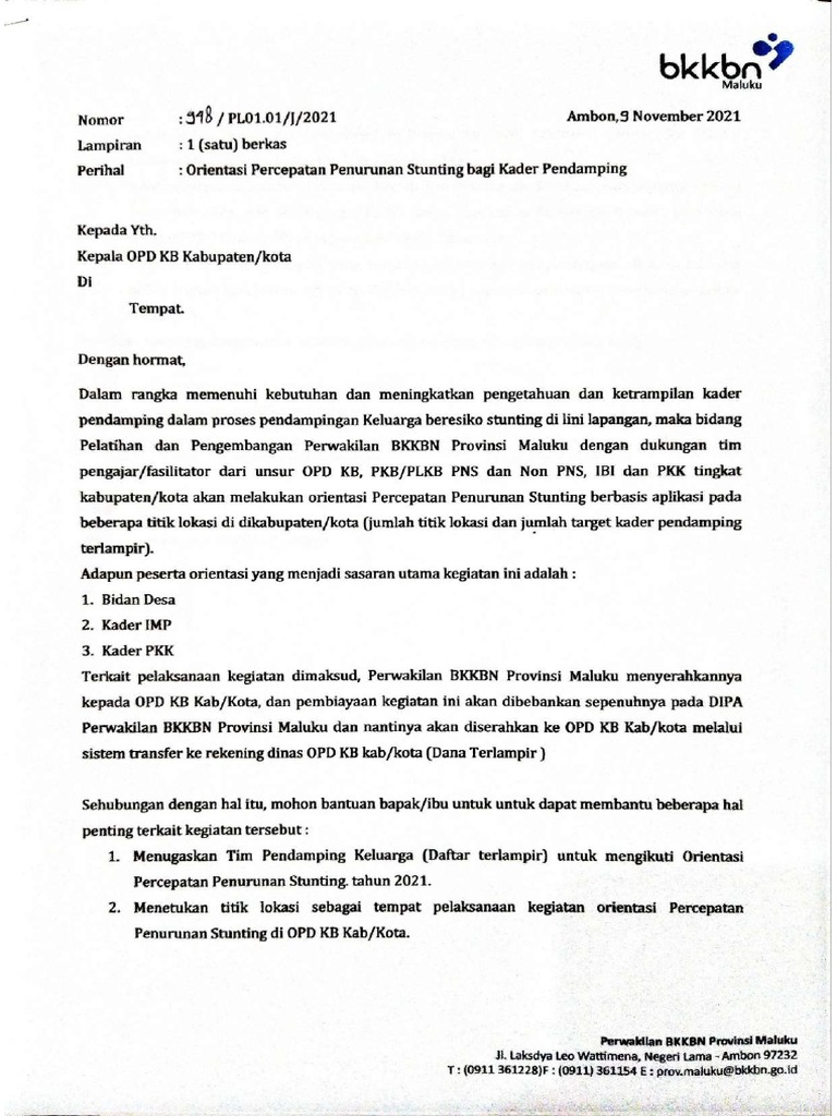 Orientasi Stunting SBB | PDF