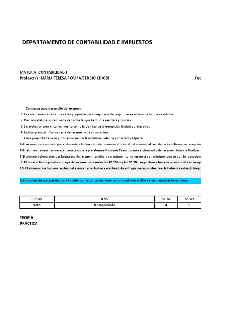 3-Primer Parcial Contabilidad | PDF | Bancos | Prueba (evaluación)
