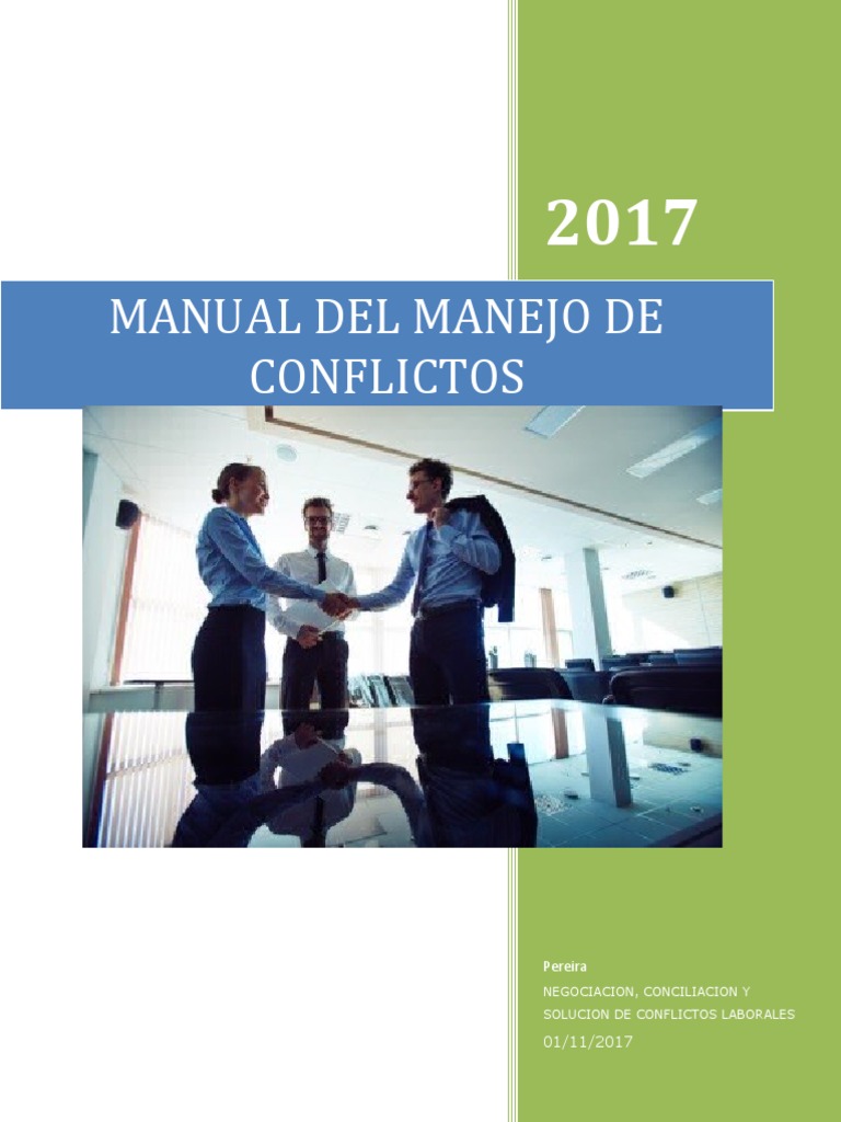 MANUAL DEL MANEJO DE CONFLICTOS de Negociacion | PDF | Toma de decisiones | Toma de decisiones ...
