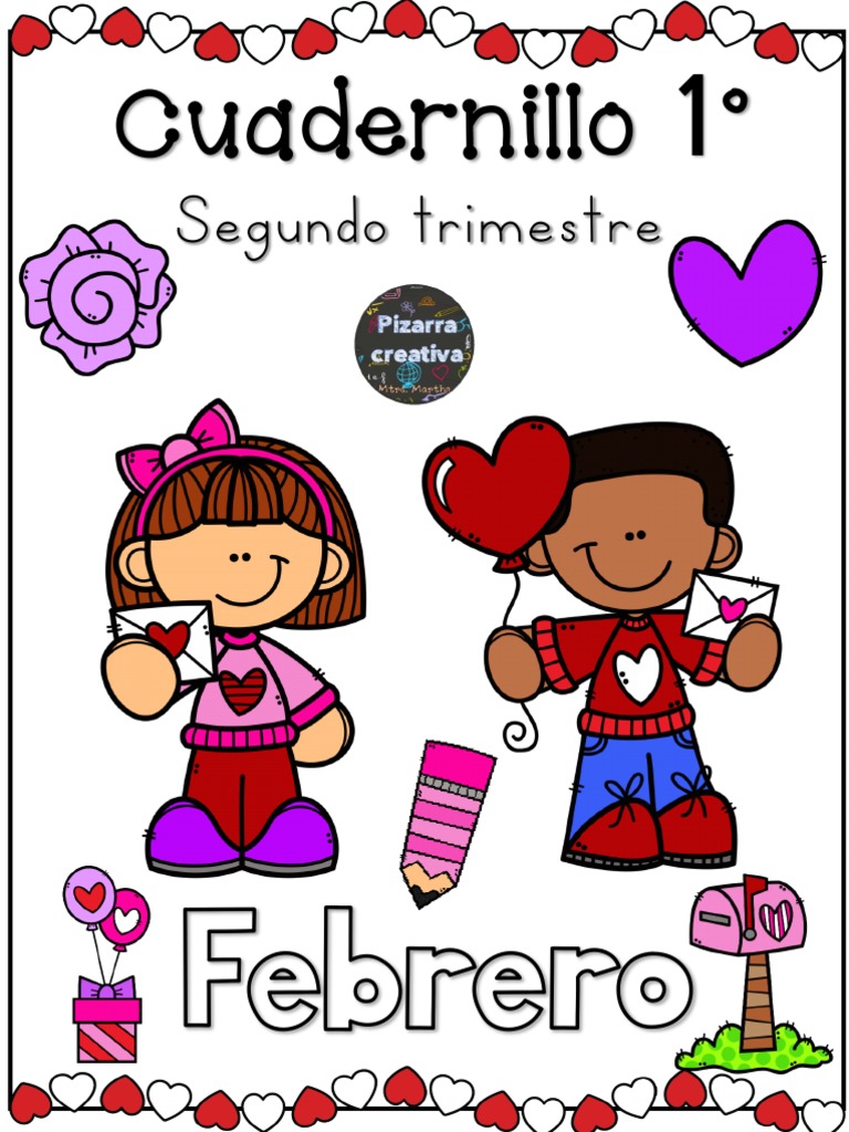 1 CUADERNO DE ACTIVIDADES FEBRERO PIZARRA CREATIVA - Parte1 | PDF