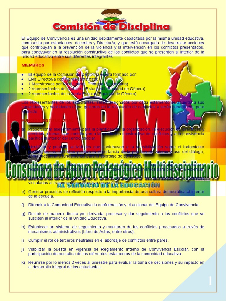 Equipo de Convivencia Escolar: Funciones y Normativa | PDF | Mediación ...