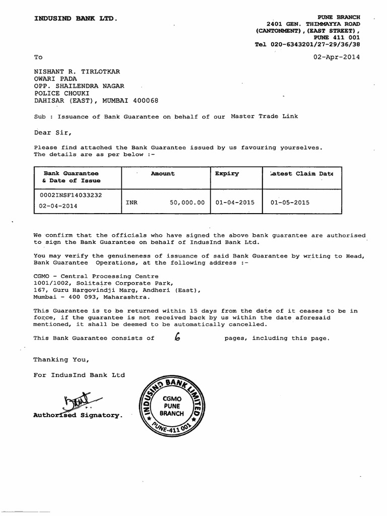 Bank GRD Format | PDF | Guarantee | Law Of Obligations