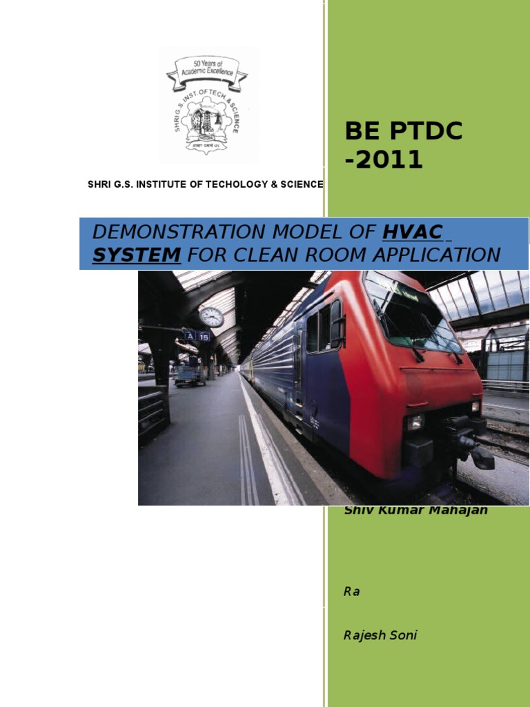 Project Report Final | PDF | Air Conditioning | Hvac