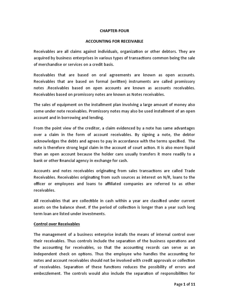 Accounting Principle Note | PDF | Bad Debt | Loans