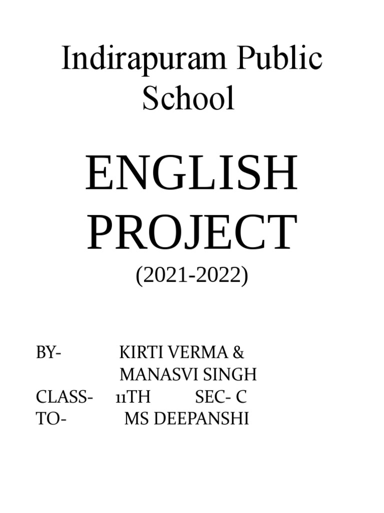 Project by Manasvi and Kirti | PDF | Theory | Knowledge