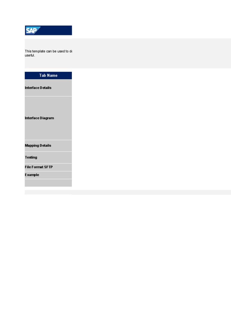 S/4HANA Cloud Integration Template | PDF | Specification (Technical ...