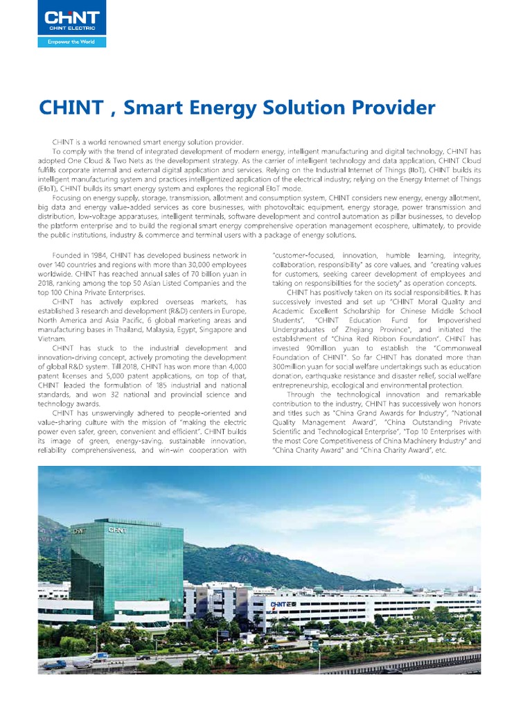 CHINT Low Voltage Master Catalogue En-20190813 | PDF