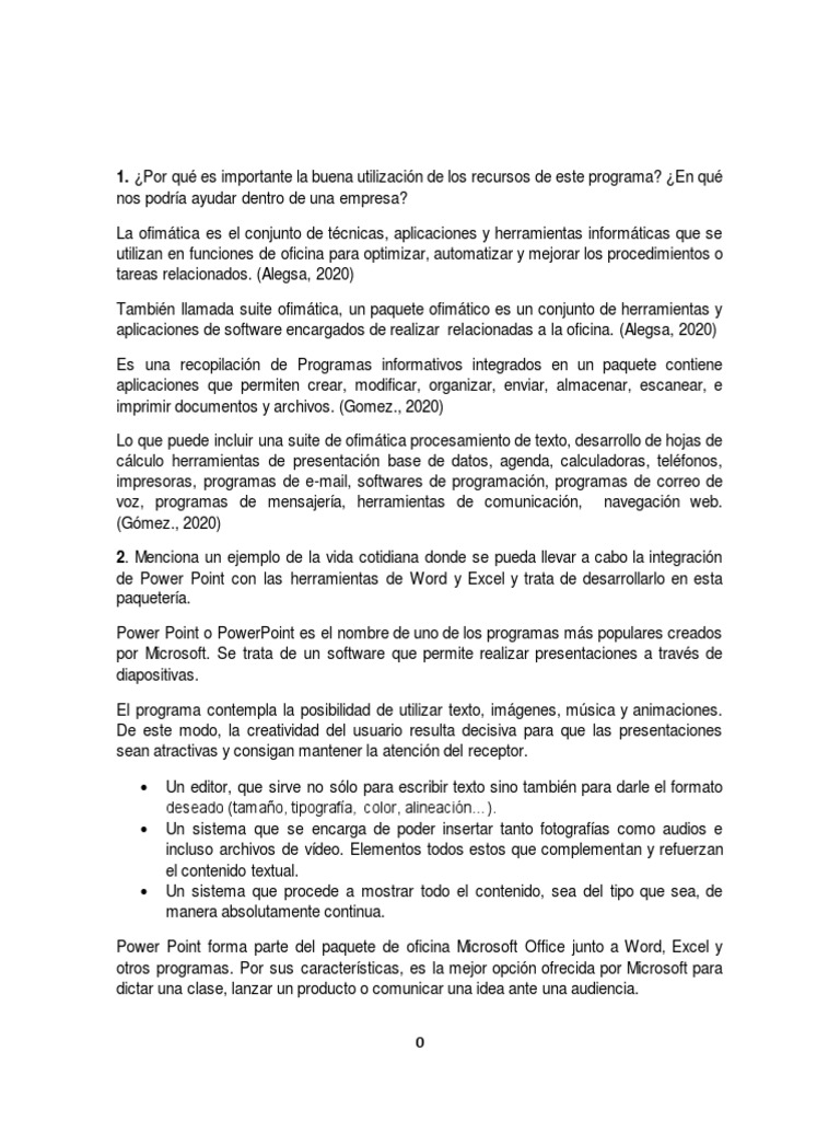 Preguntas de Paqueteria Office | Descargar gratis PDF | Microsoft PowerPoint | Software de la ...