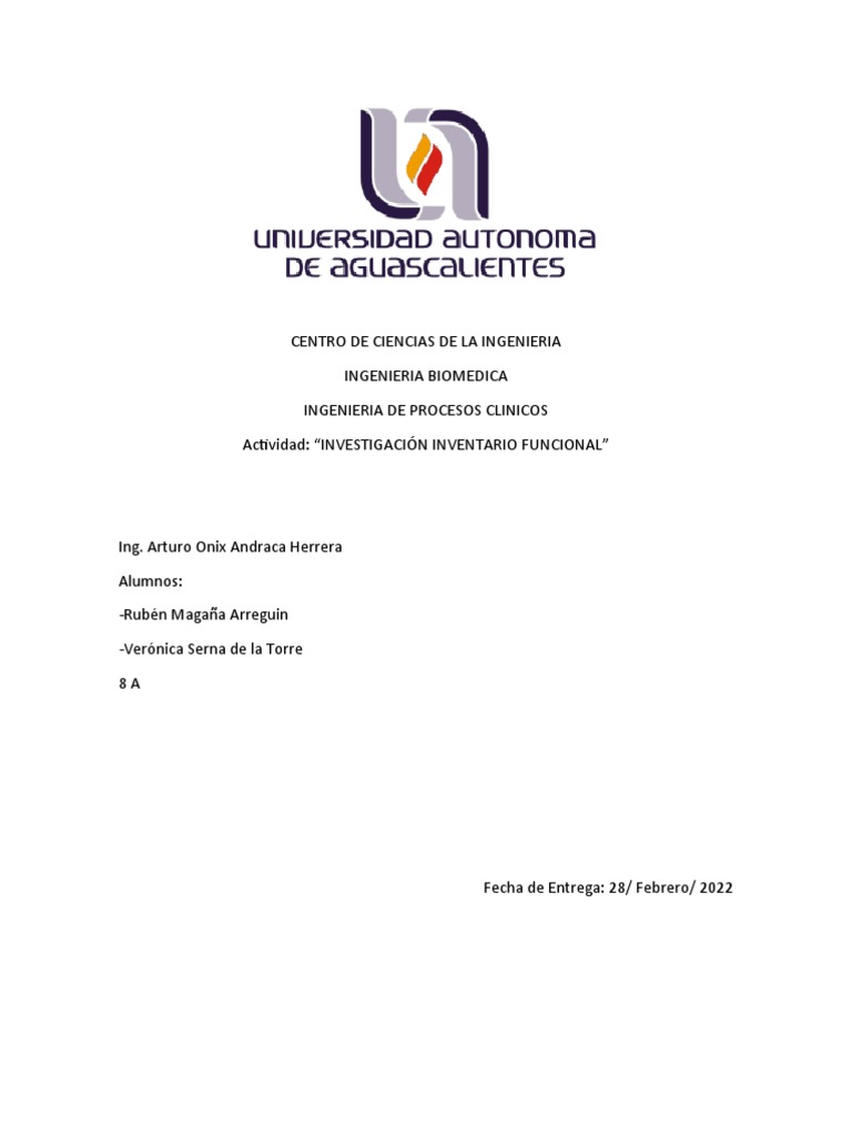 Inventario Funcional | Descargar gratis PDF | Calidad (comercial) | Business