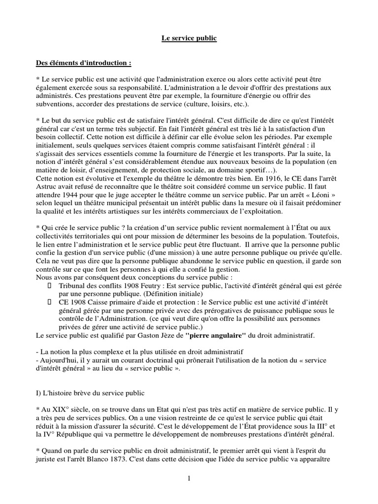 Service Public Td4 Droit Adm 2 | PDF