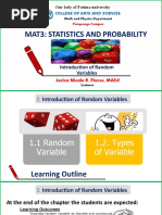 Statistics & Probability LAS 1 | PDF | Random Variable | Probability ...